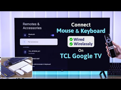 TCL Google TV: How to Connect Mouse and Keyboard! [Wirelessly]