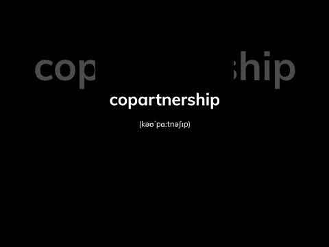 How to Pronounce Copartnership #shorts