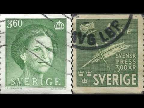 SVERIGE stamp values 1891' onwards 1997'