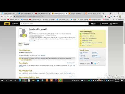 how to change your DP (profile picture) on IMDB account platform for movies