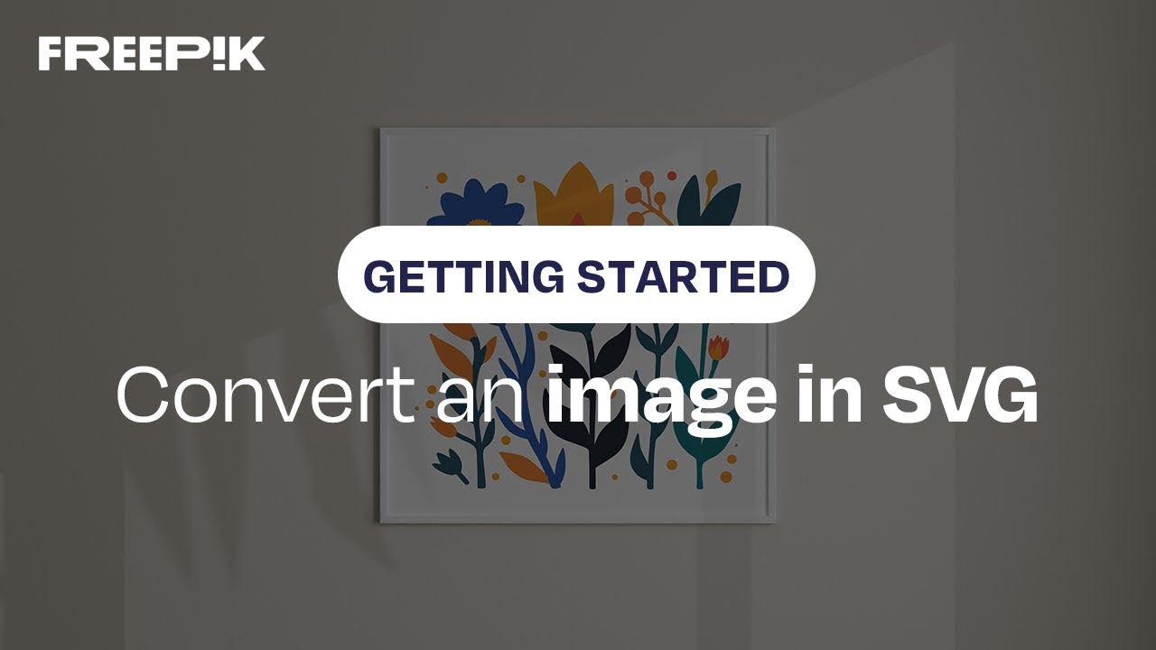 How to turn an AI image into SVG format | Freepik Getting Started