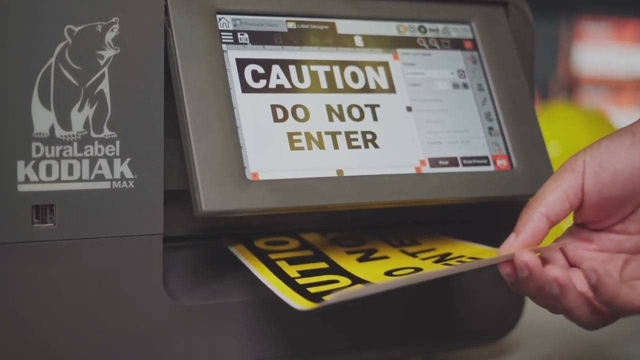 The DuraLabel Kodiak Max Industrial Label Printer