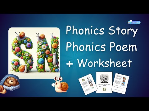 Sammy the Snail & the Sparkling Snow ❄️🐌 | SN Phonics