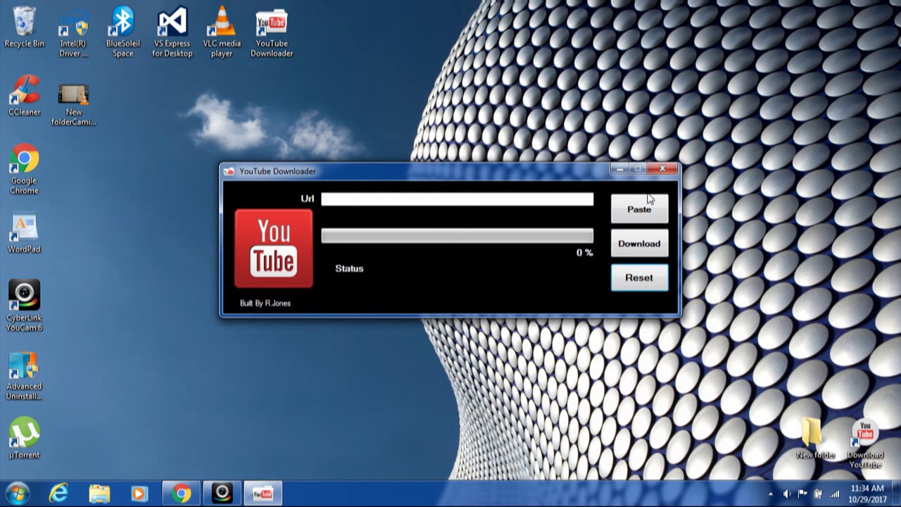 YouTube Video Downloader Built With Visual Basics