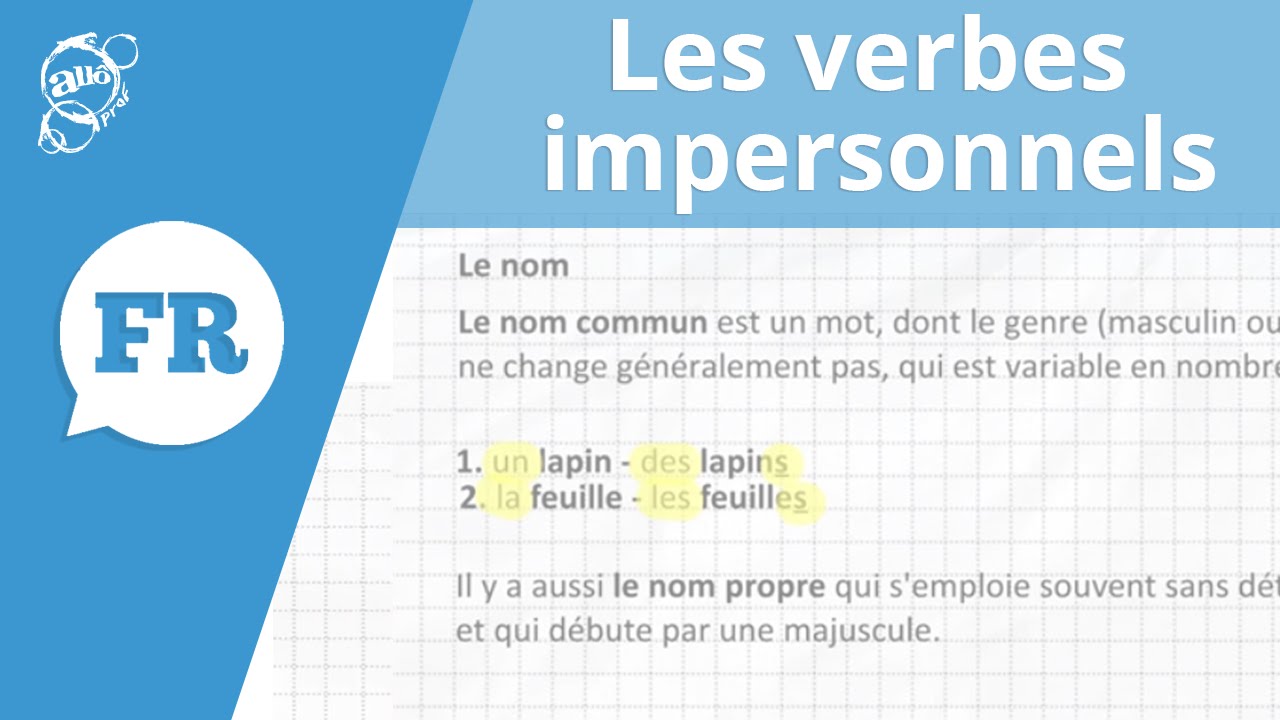 Le verbe impersonnel | Alloprof