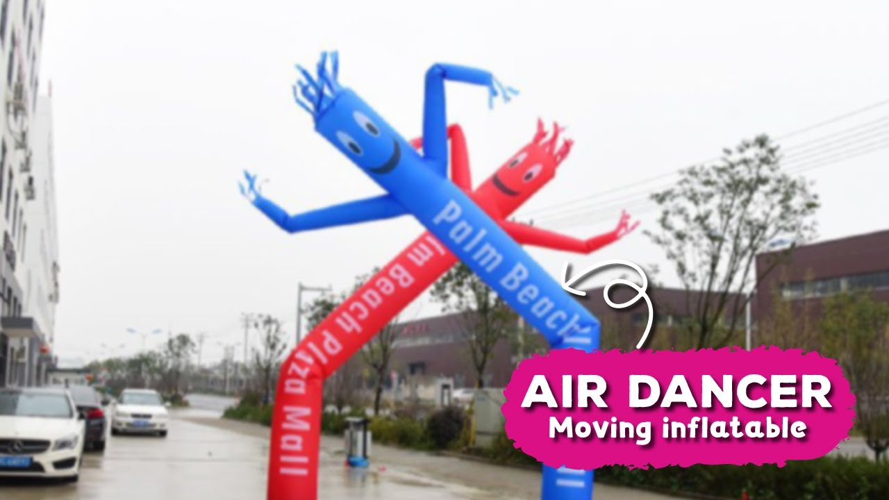 Air dancer with blower - inflatable tube (dancing) man - blow up airdancer ballon man 6m
