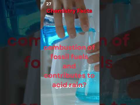 What Gas Causes Acid Rain from Fossil Fuel Combustion Unveiling Chemistry Facts Sulfur Dioxide#viral