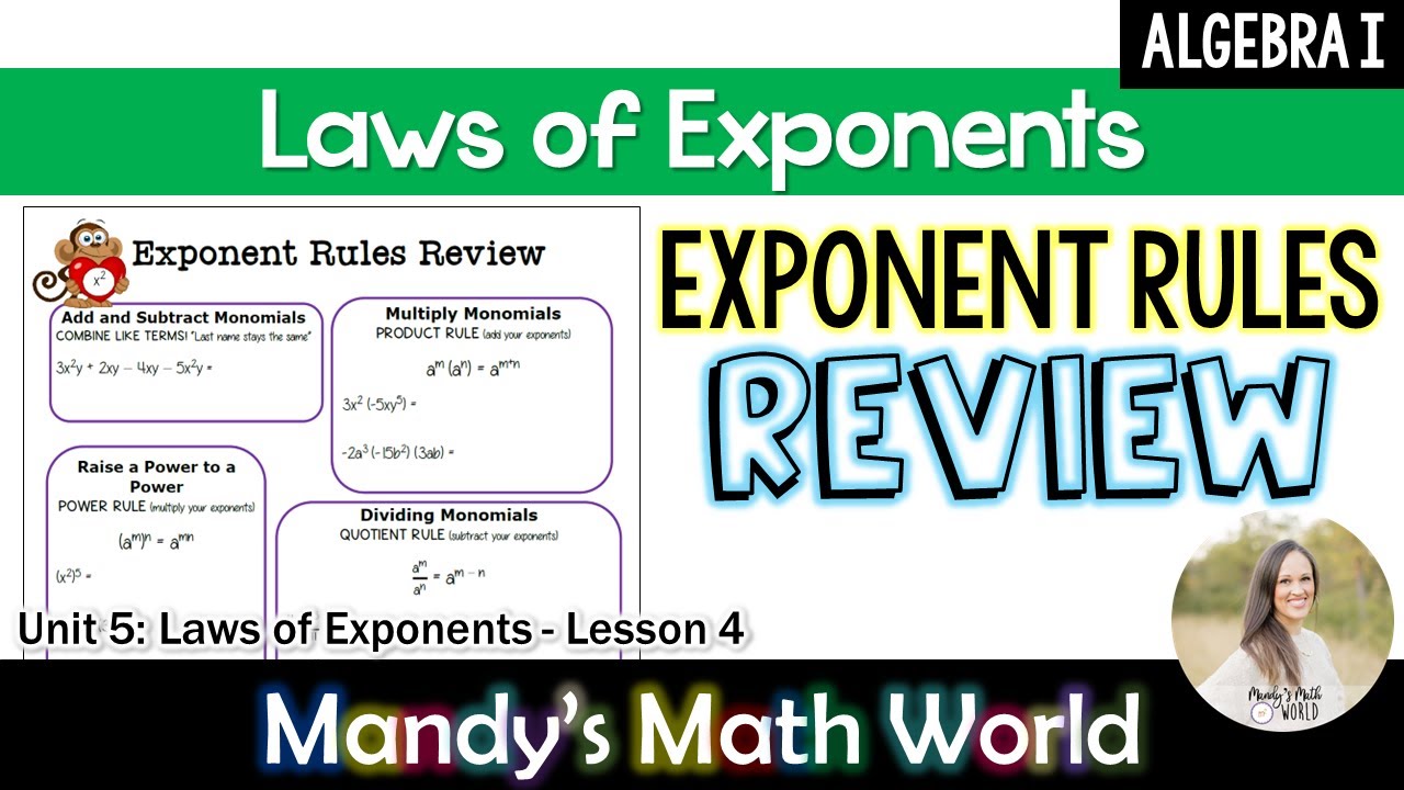 Exponent Rules Review