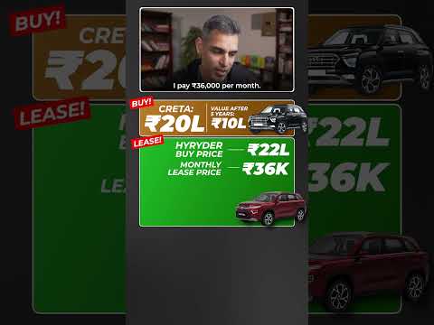 Car BUY kare ya LEASE pe le?! | Ankur Warikoo #shorts