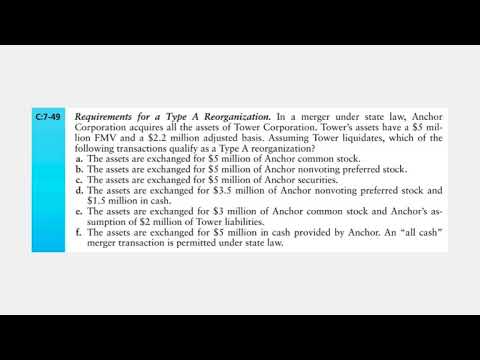 Type A Reorganization