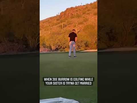 Joe Burrow was Golfing in their Wedding Video
