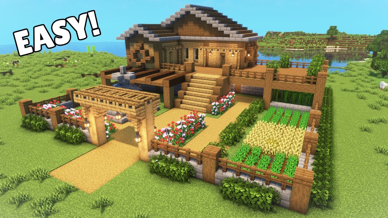 Minecraft Easy Survival House Tutorial🏡