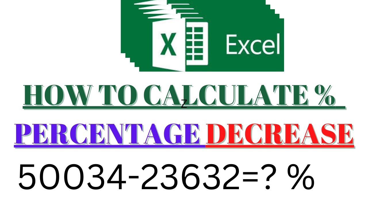 Decrease percentage formula in excel #shorts #excel #advanced l how to calculate percentage in excel