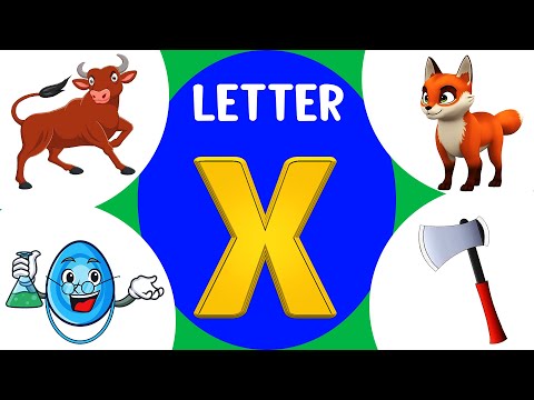 30 Words That Start With X | 30 Words Learning For Toddlers | 30 Words From X | Kids Learning