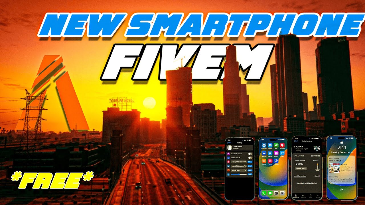 *FREE* QBCore Phone Script | QBCore Framework | FiveM Roleplay Server | Z-Phone | FiveM Tutorial #5