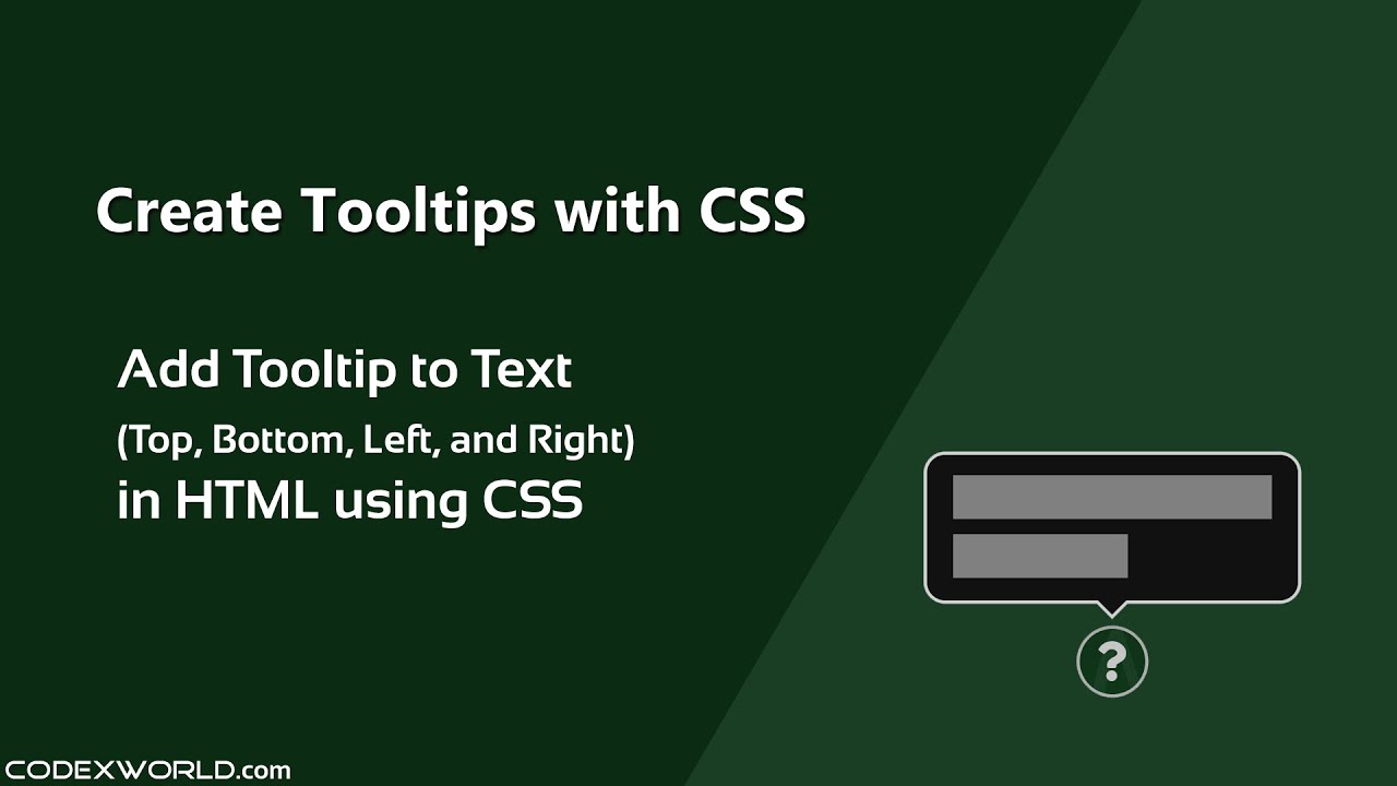 How to Create Tooltip with CSS