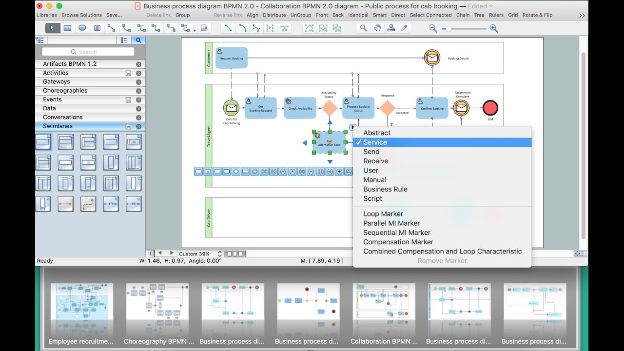 Business Process Flowchart in BPMN Notation