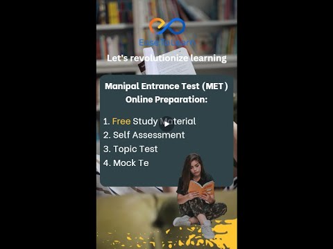 Manipal Entrance Test (MET) 2023 | MET 2023 Full Course | MET Free Study Material | EaseToLearn