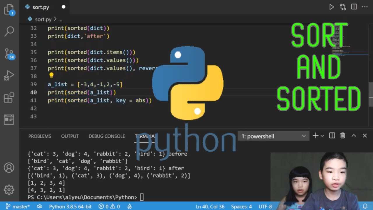 How to Code PYTHON: *sort() and sorted() Functions* Tutorial