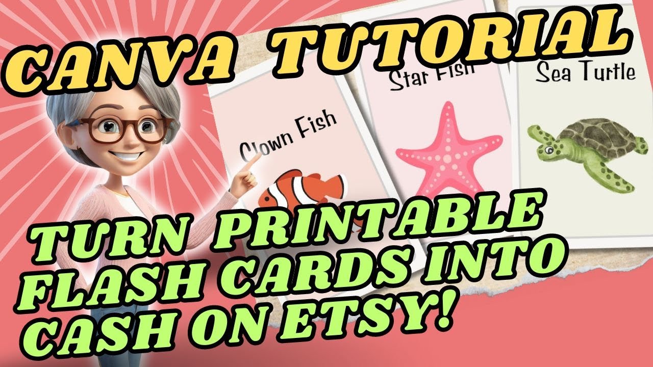 Create and Sell Printable Flash Cards on Etsy Using Canva