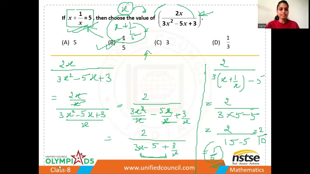 NSTSE Past Years Questions Explained Class 8