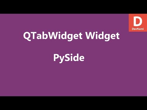 Learn PySide Tab Widget QTabWidget - Mind Luster