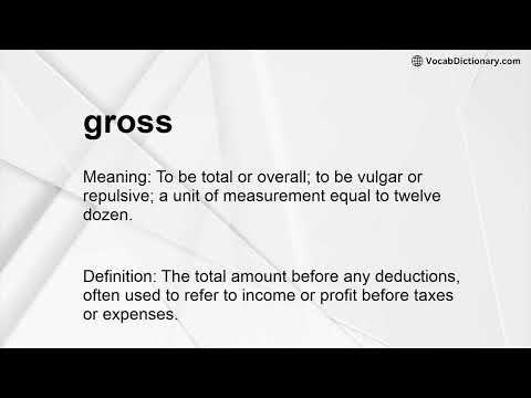 gross Meaning