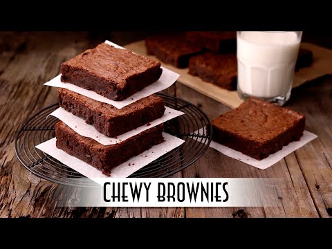 Chewy Brownies | Triple Chocolate
