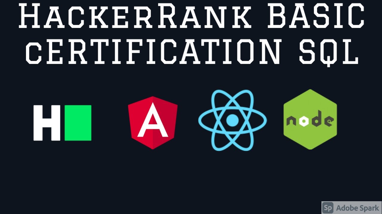 HackerRank SQL Basic Certification