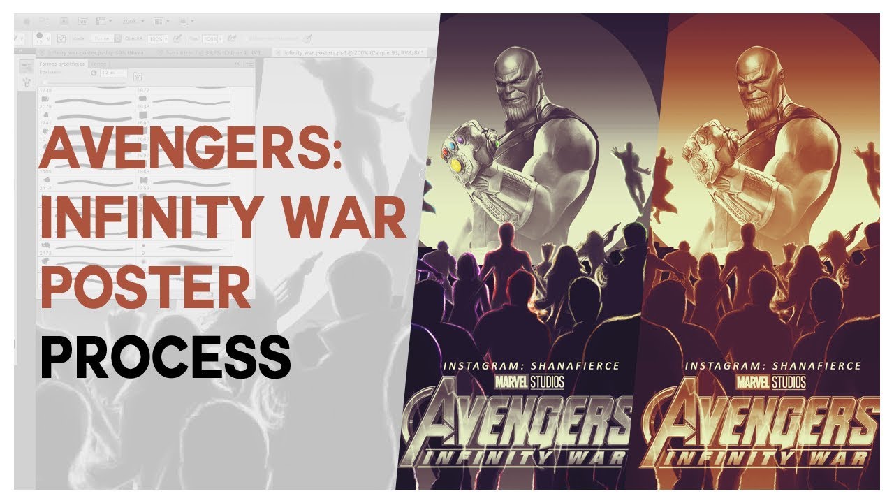 INFINITY WAR POSTER PROCESS
