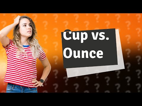 How many ounces are equal to 1 cup?