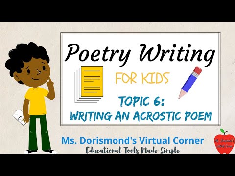 ✏️ How to Write an Acrostic Poem | Poetry Writing for Kids and Beginners