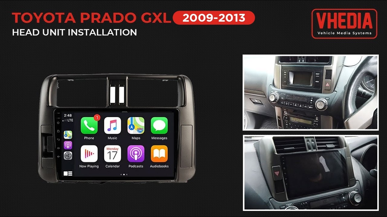Head Unit Suitable for Toyota Prado VX 2009-2013 - VHEDIA