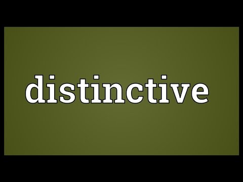 Distinctive Meaning