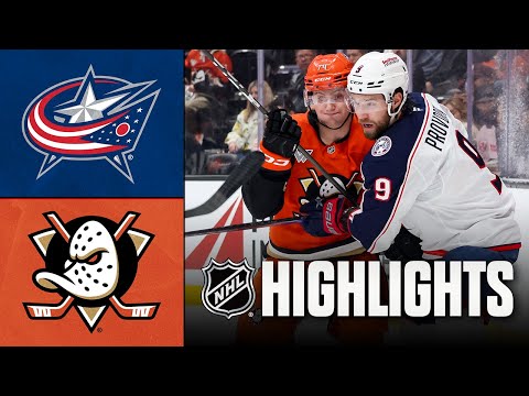 Ducks defeat Blue Jackets to retake first in Pacific Division - Los ...