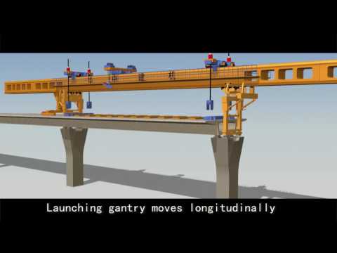 Segment assembled launching gantry
