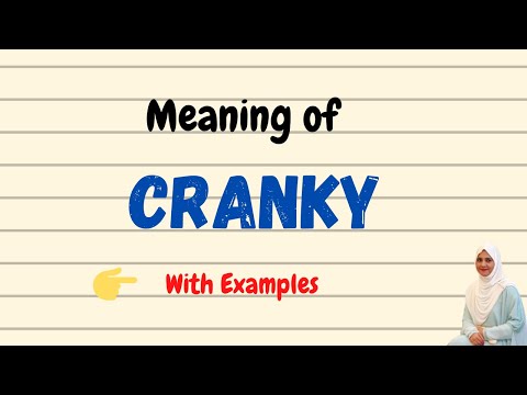 Daily vocabulary | Cranky Meaning | Vocabgram