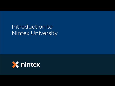Introduction to Nintex University