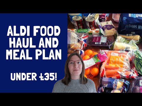 Family Food Haul and Meal Plan on a Budget - Under £35 for Family of 4