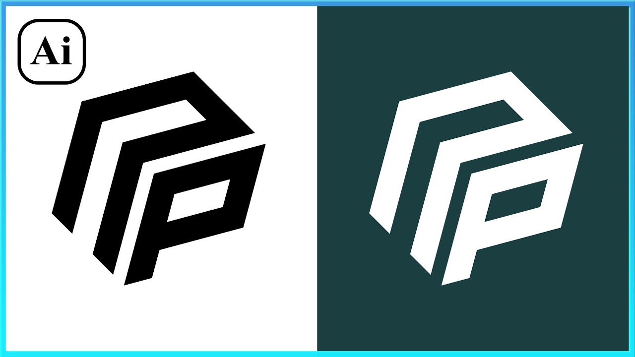 How to make N+P Monogram Logo in Adobe Illustrator