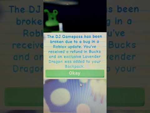 Adopt me DJ game pass refund! (The refund: Lavender Dragon and Adopt me $$$$)