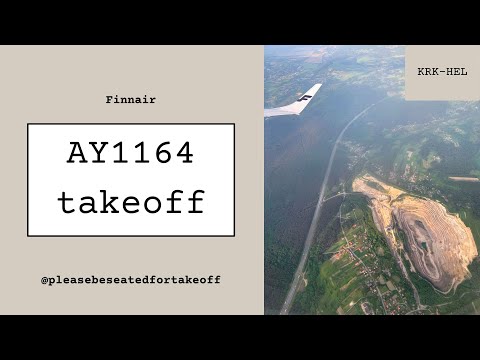 FINNAIR | AY1164 Krakow KRK takeoff #aviation