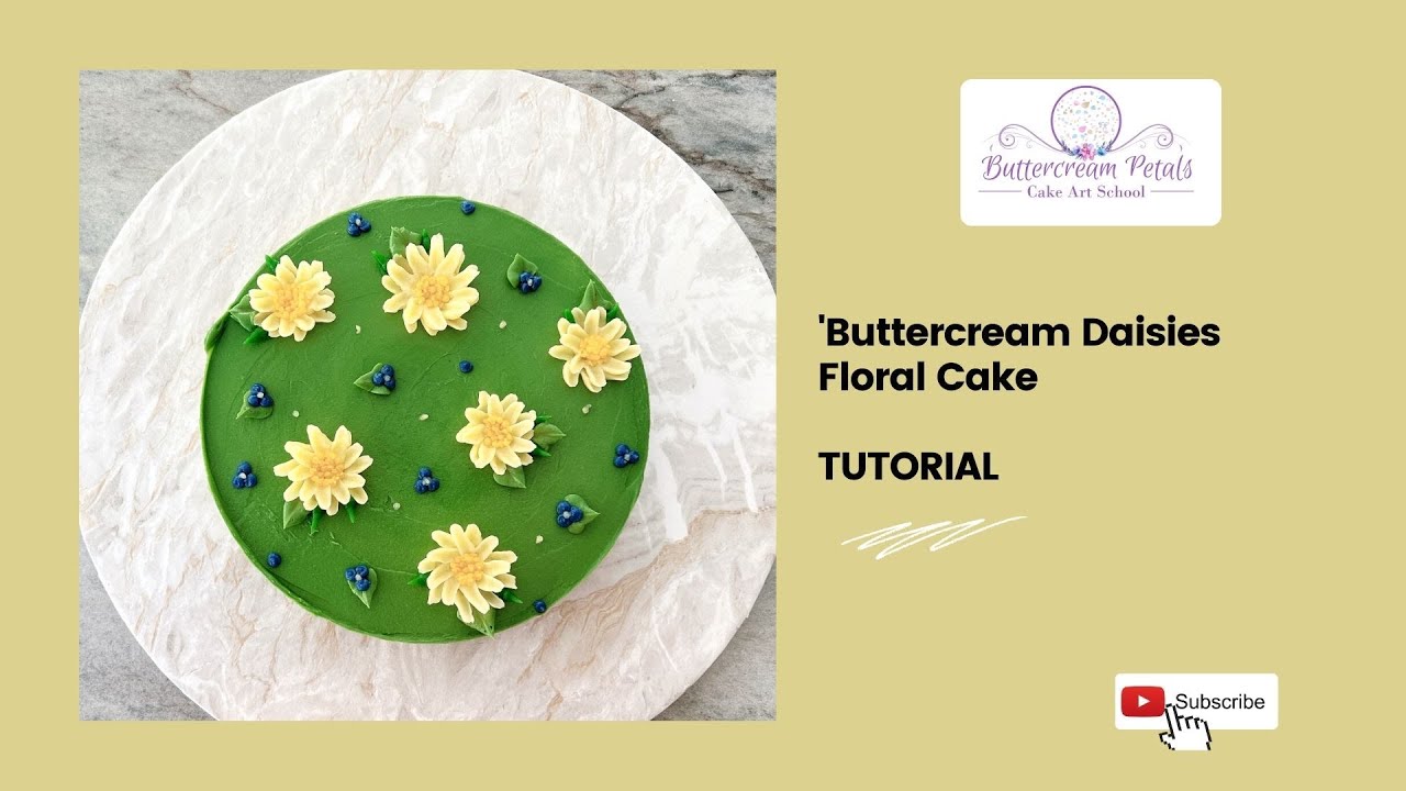 Buttercream Daisies Floral Cake | Mini Tutorial
