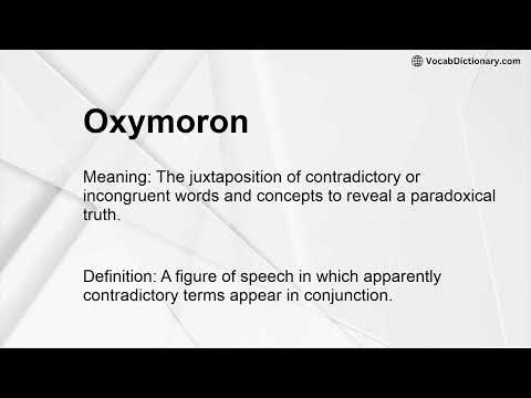 Oxymoron Meaning