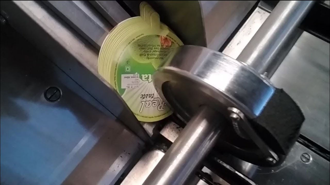 High Speed Stacking Inkjet Conveyor for Frozen Yogurt: Batch Coding Mfg.