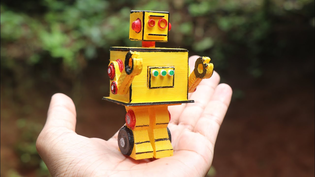 How to Make 3D Printed Instructables Robot with hidden lamp