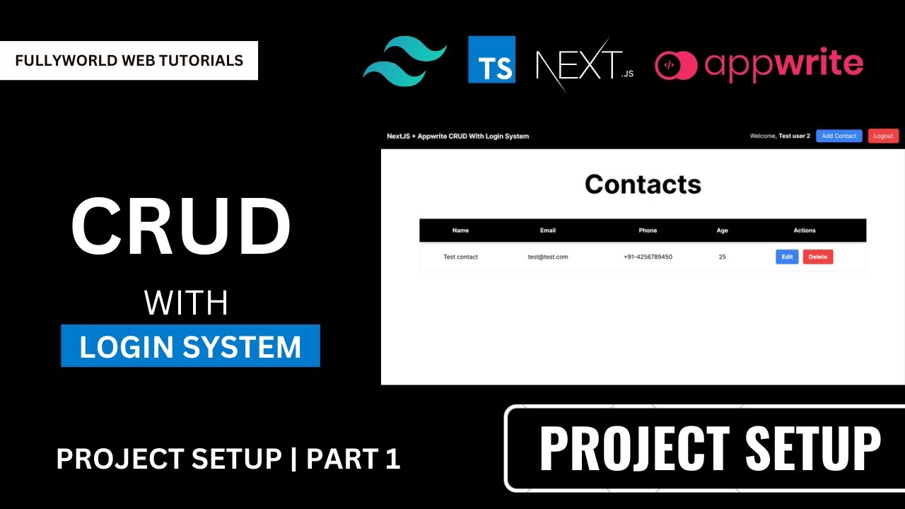#1 Project Setup | NextJS + Appwrite CRUD With Login System