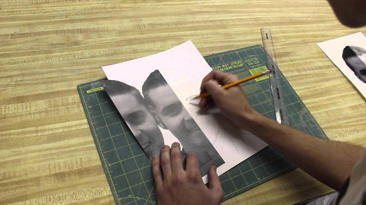 Mr. Wilson Teaches Half and Half Self Portraits