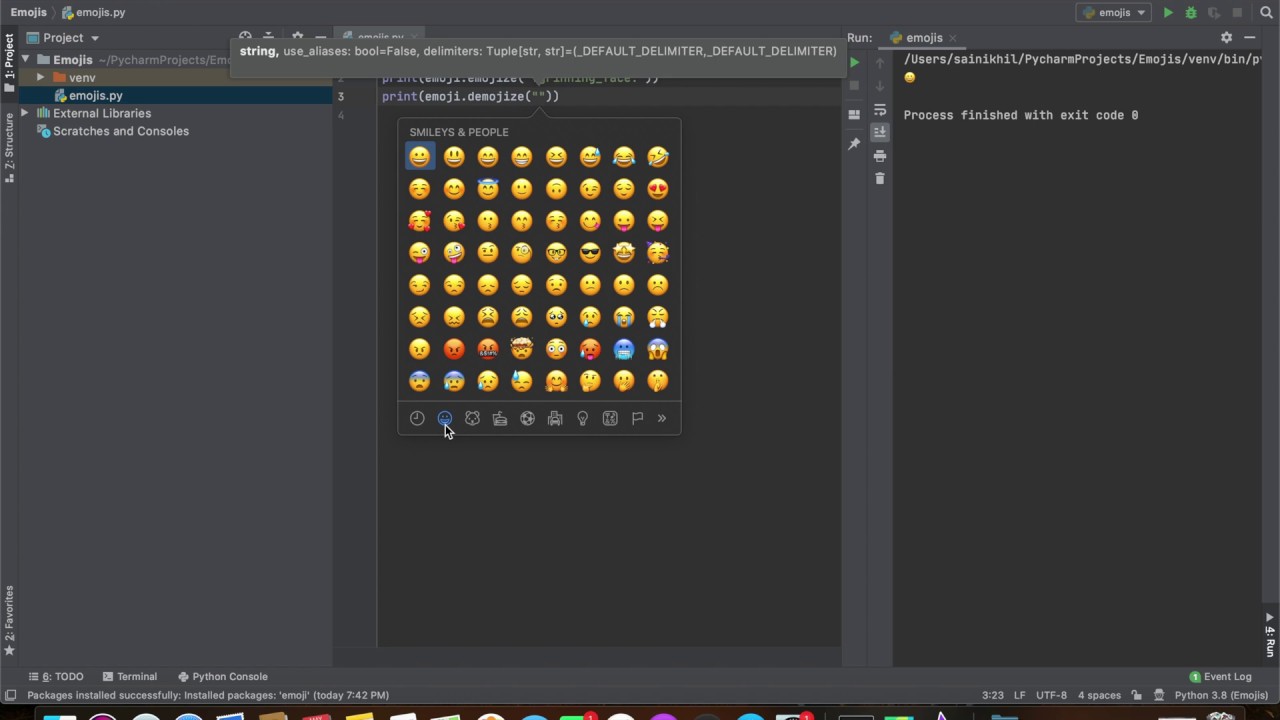 #3 Emoji's using python | python hacks | python for beginners
