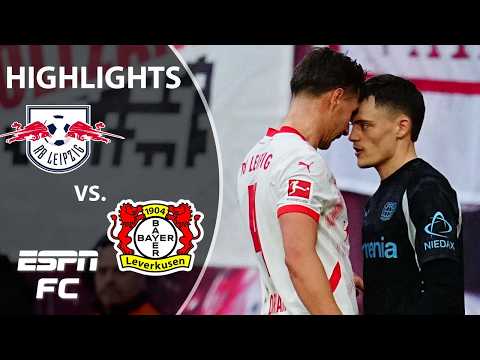 INTENSE MATCH 😤 RB Leipzig vs. Bayer Leverkusen | Bundesliga Highlights | ESPN FC